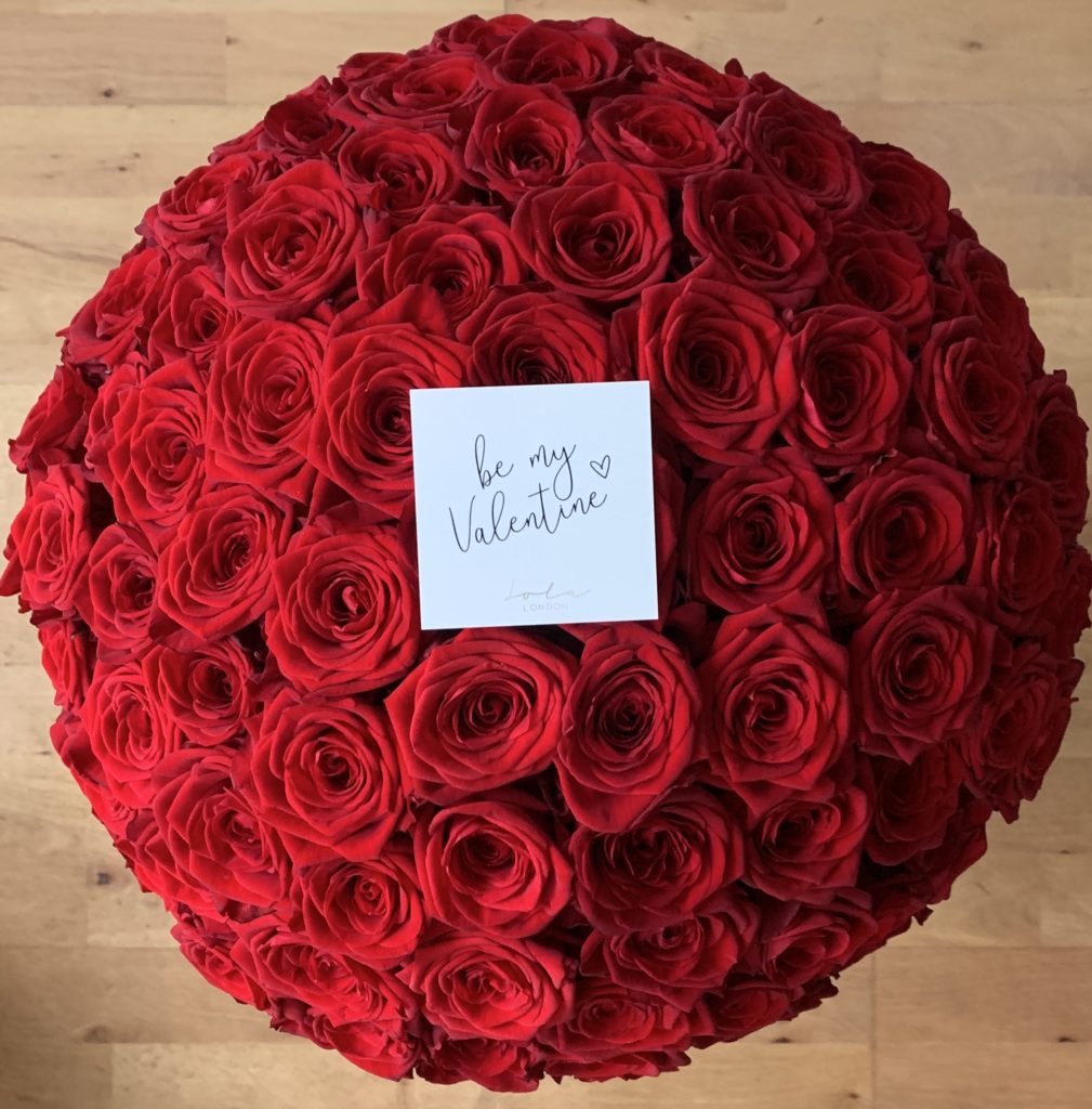 Red Rose Hat Box | Lola London - Flower Boutique